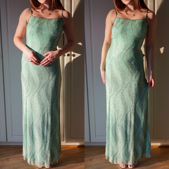 Cache | Dresses | J Matadi By Sean Mehta Beaded Sparkle Wave Geometric ...